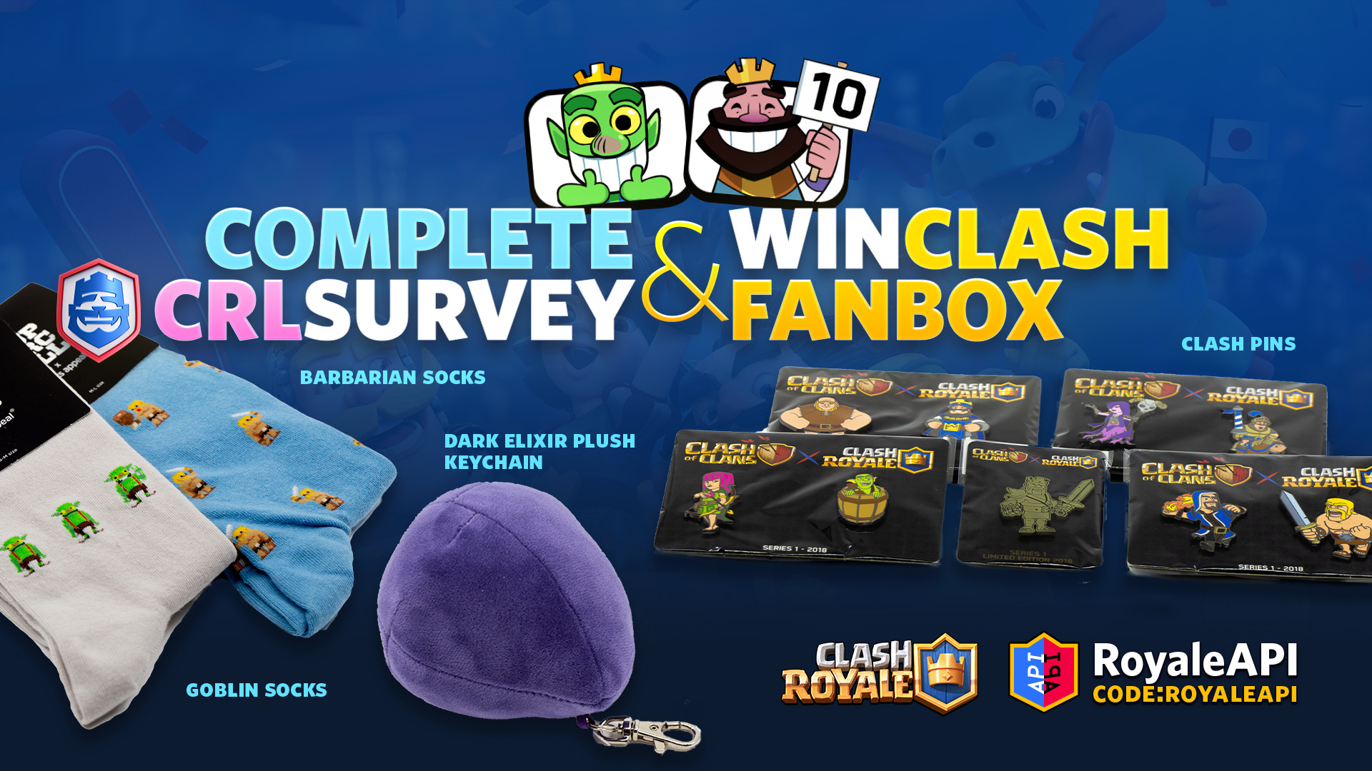 Complete CRL Survey, win Clash Fan Box - Clash Royale News Blog - RoyaleAPI